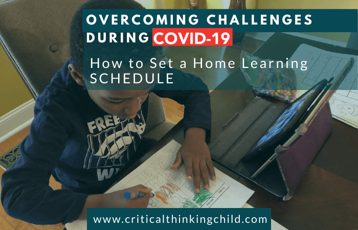 How to Set a Distance Learning Schedule - The Critical Thinking Child