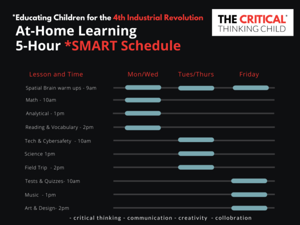 How to Set a Distance Learning Schedule - The Critical Thinking Child