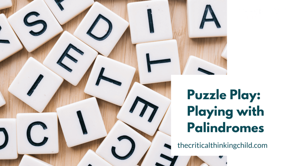 Puzzle Play: Playing with Palindromes - The Critical Thinking Child